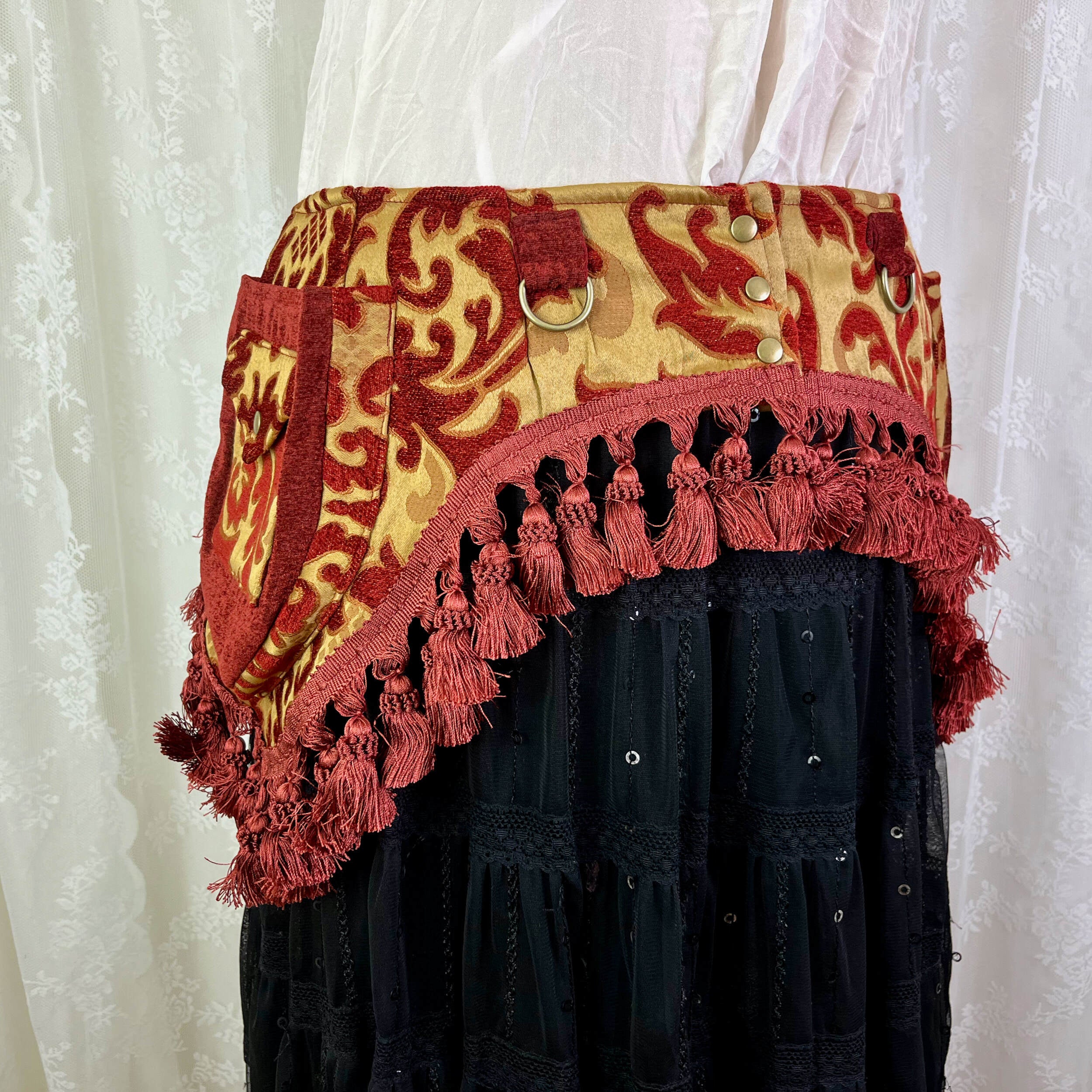 One of a kind handmade pocket belt for faires and festivals | Blue Moon ...