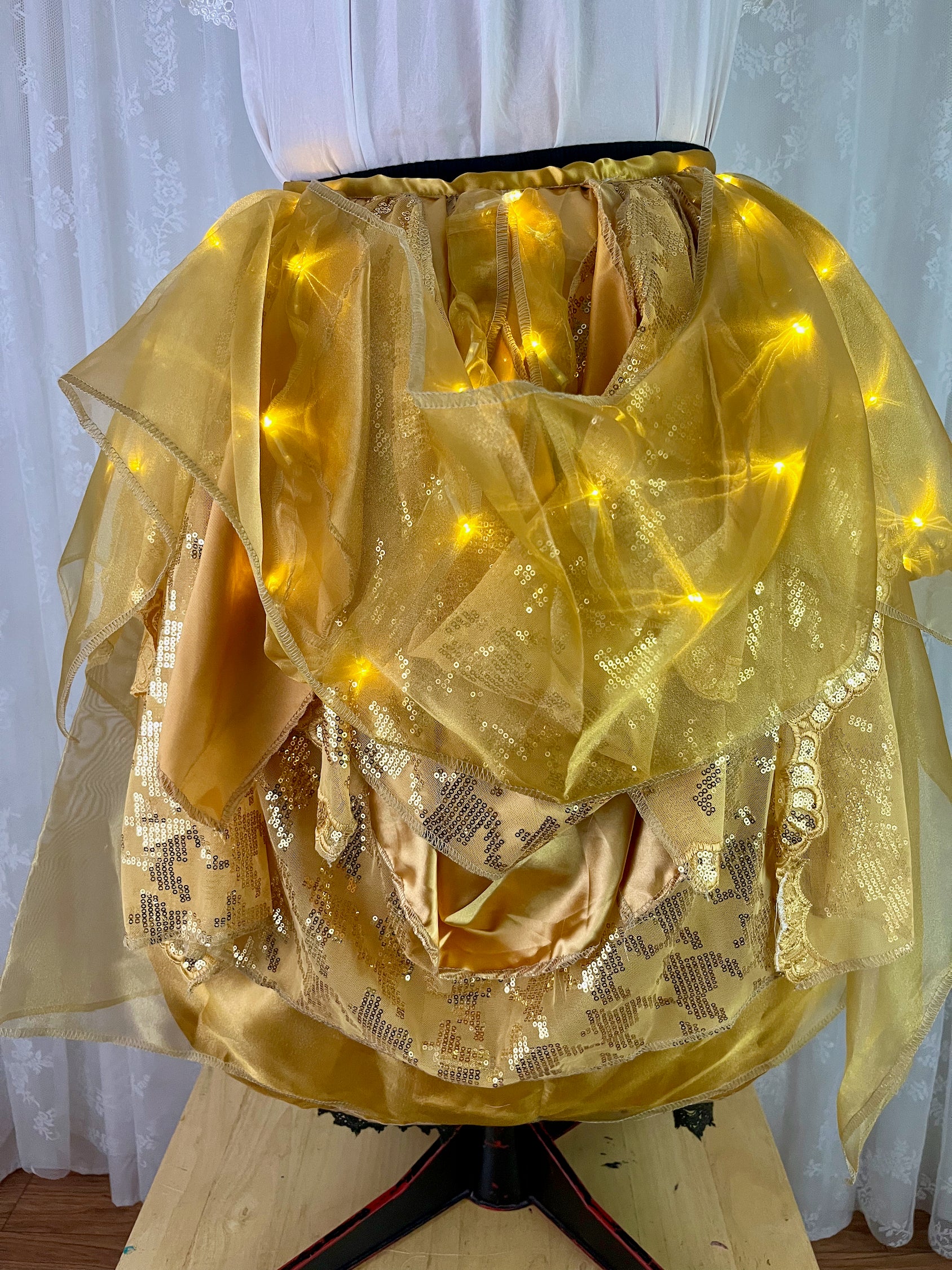 Light up LED bustle skirt | Blue Moon Designs