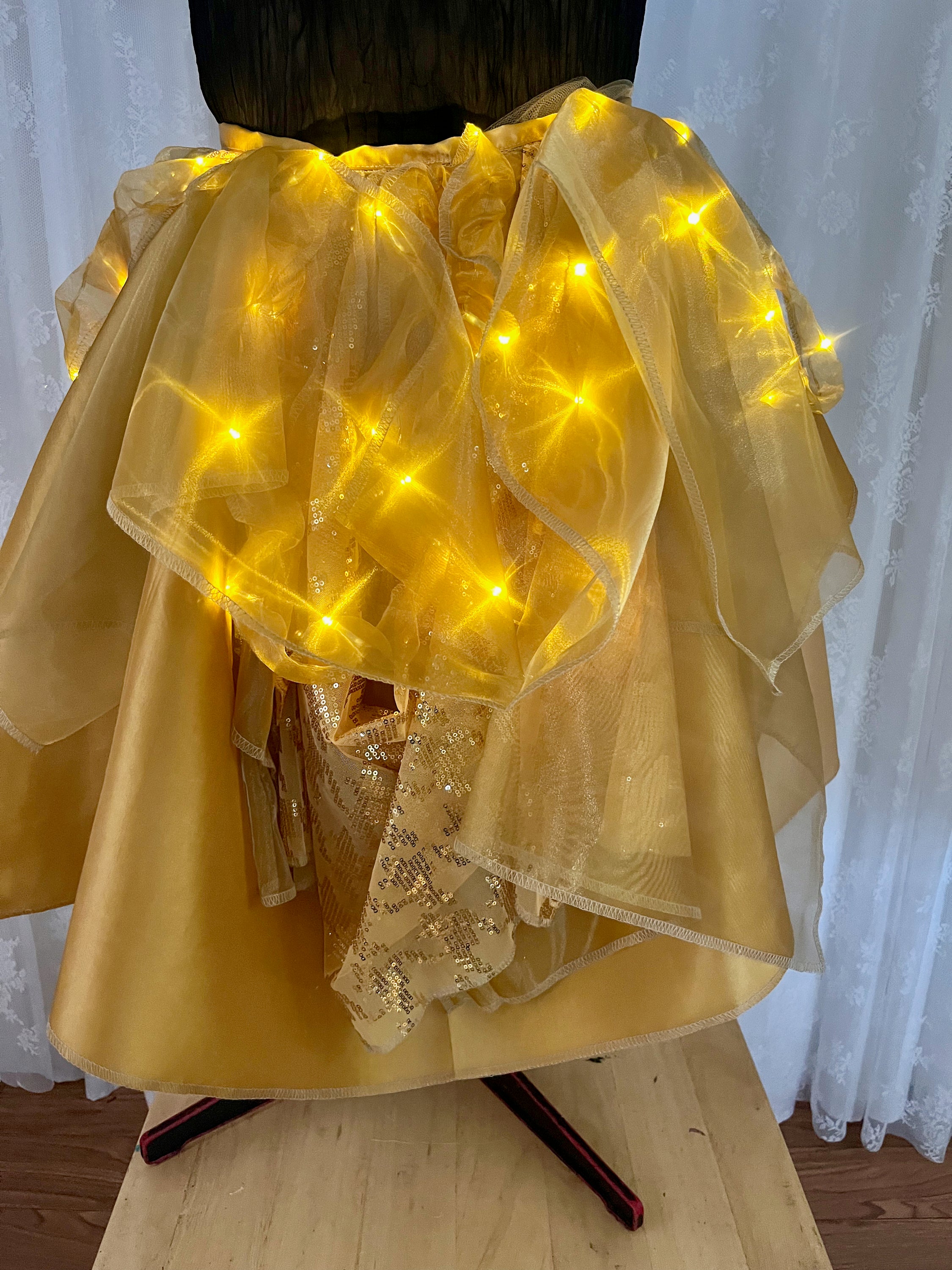 Light up LED bustle skirt | Blue Moon Designs